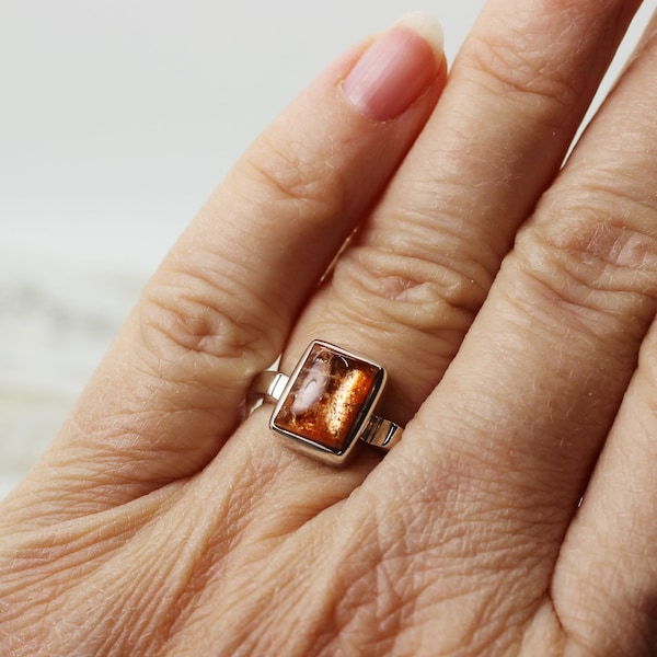 Sunstone Ring Set - Etsy