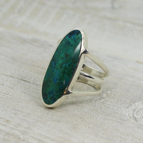 Chrysocolla Ring - Etsy