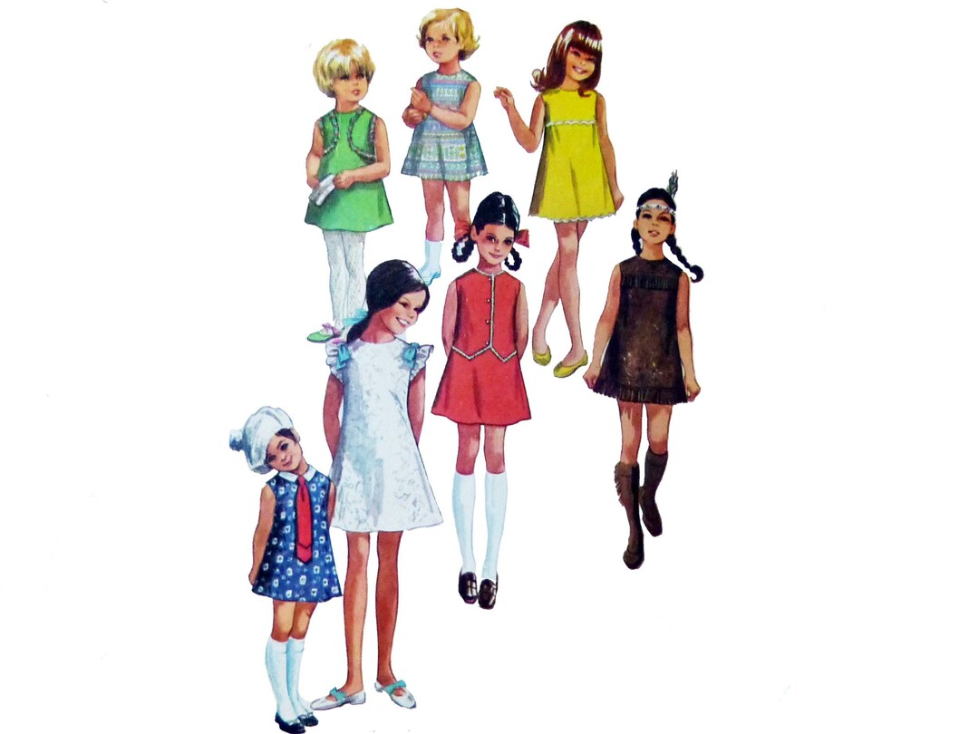 Simplicity 8167 Vintage Sewing Pattern Girls' A-line Dress - Etsy