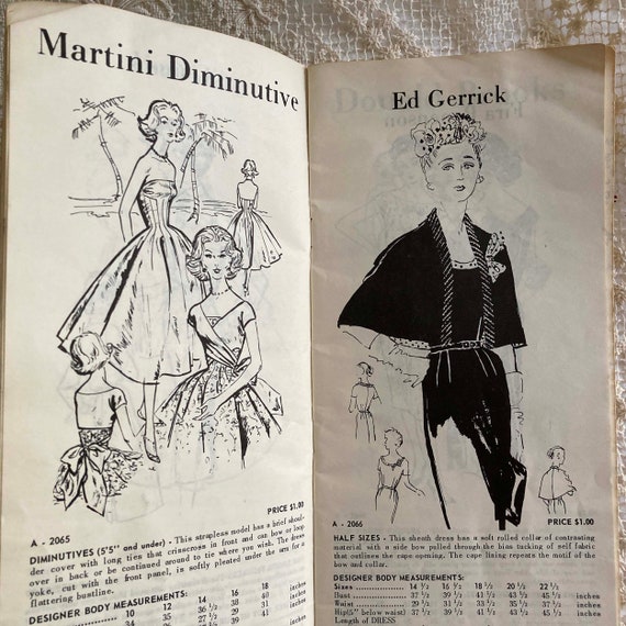 Spadea Pattern Book 14 1957 86 Pages of Illustrated Fashion - Etsy