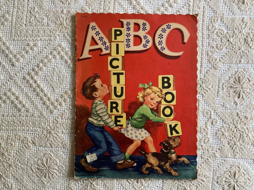 Children's Book ABC Picture Book Whitman Publishing 1948 Florence Sarah ...