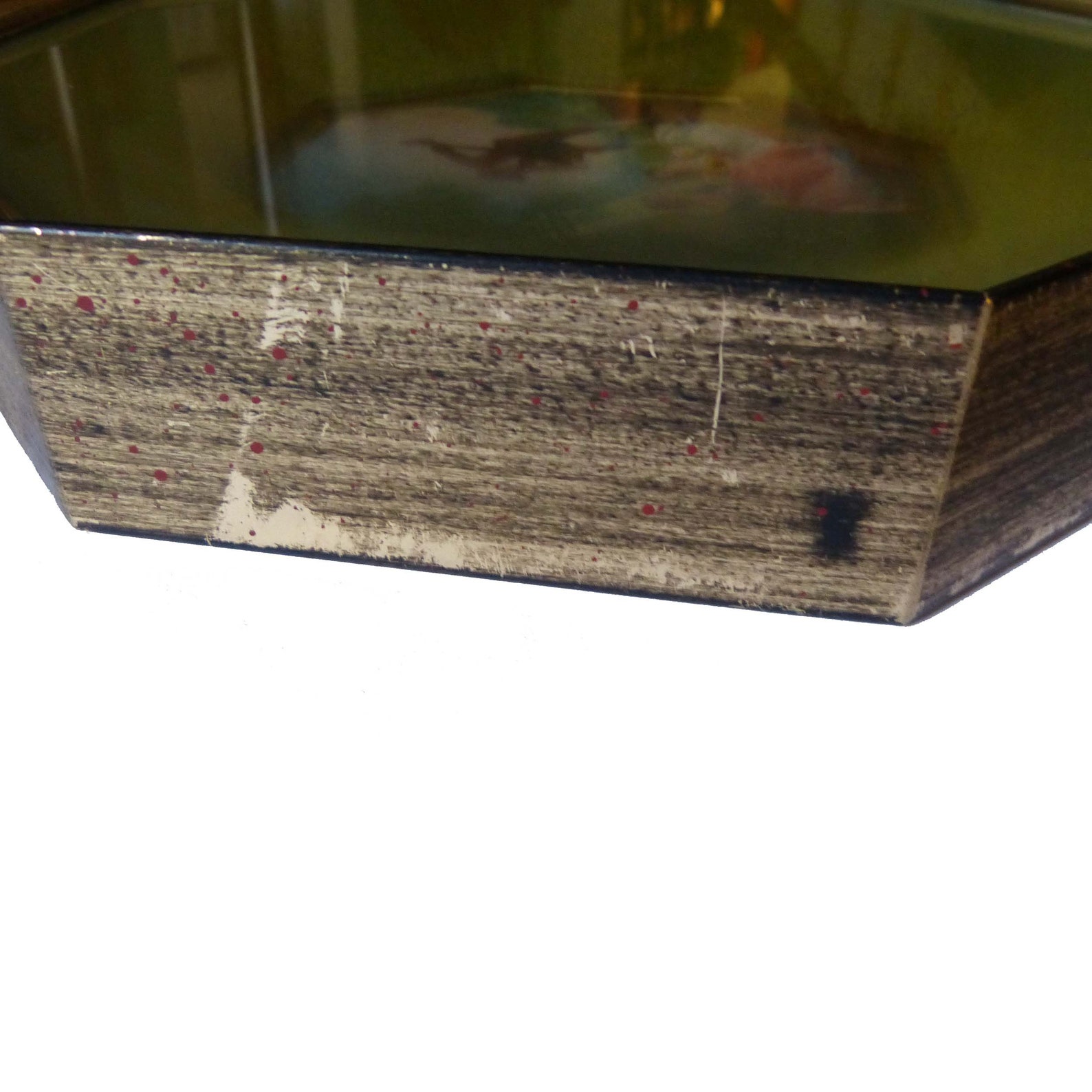 Octagon Plaque in Shadowbox Frame Green Velvet Surround - Etsy