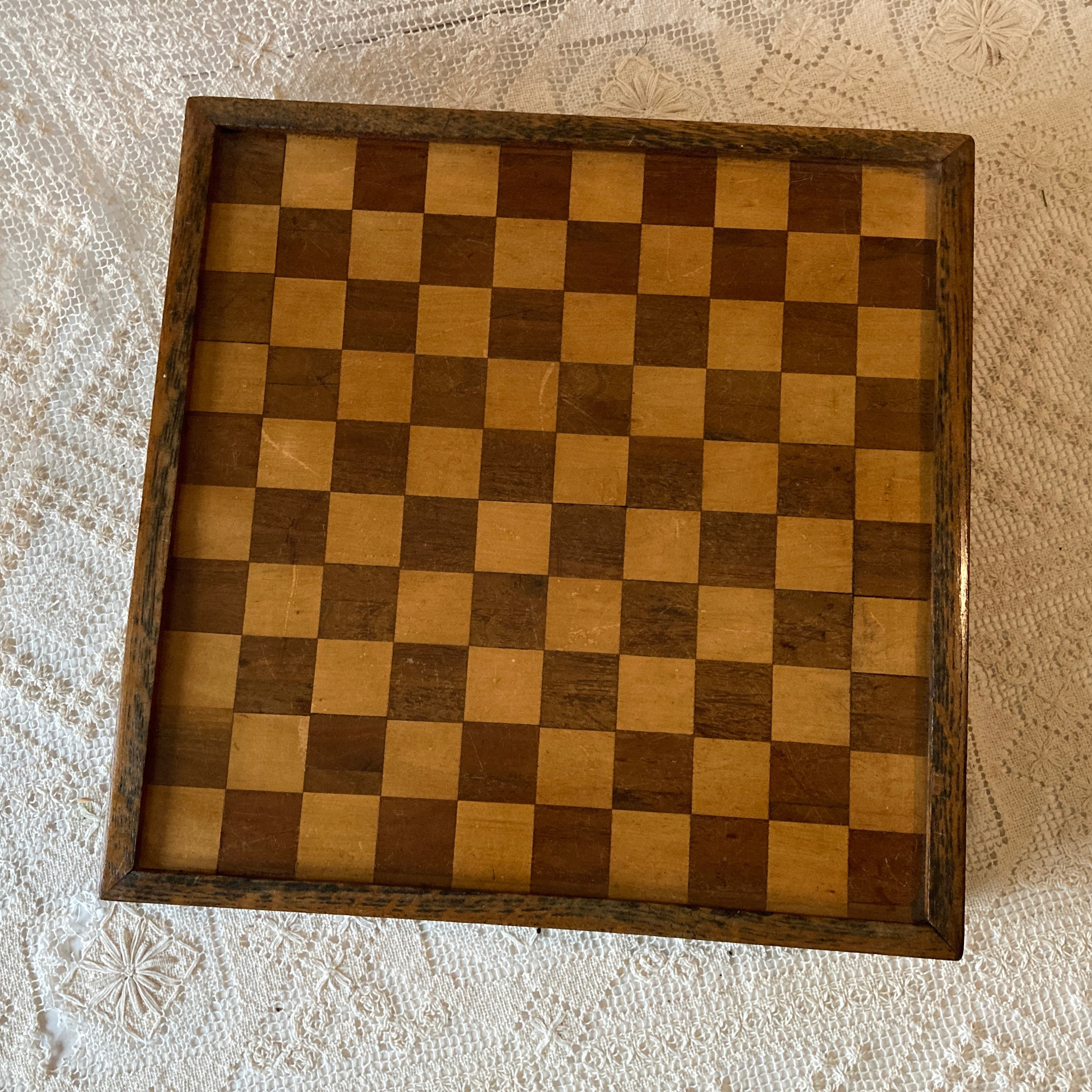 Wooden Oak Game Box Chess Checkers Backgammon Box Only - Etsy