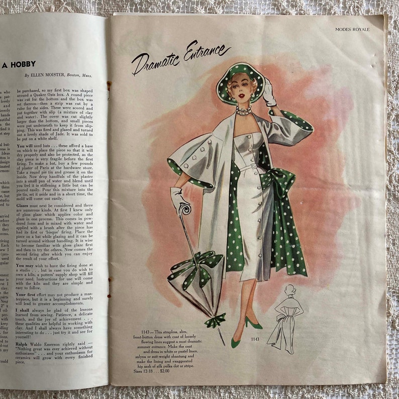 Modes Royale Pattern Book Spring Summer 1953 42 Pages Vol X - Etsy