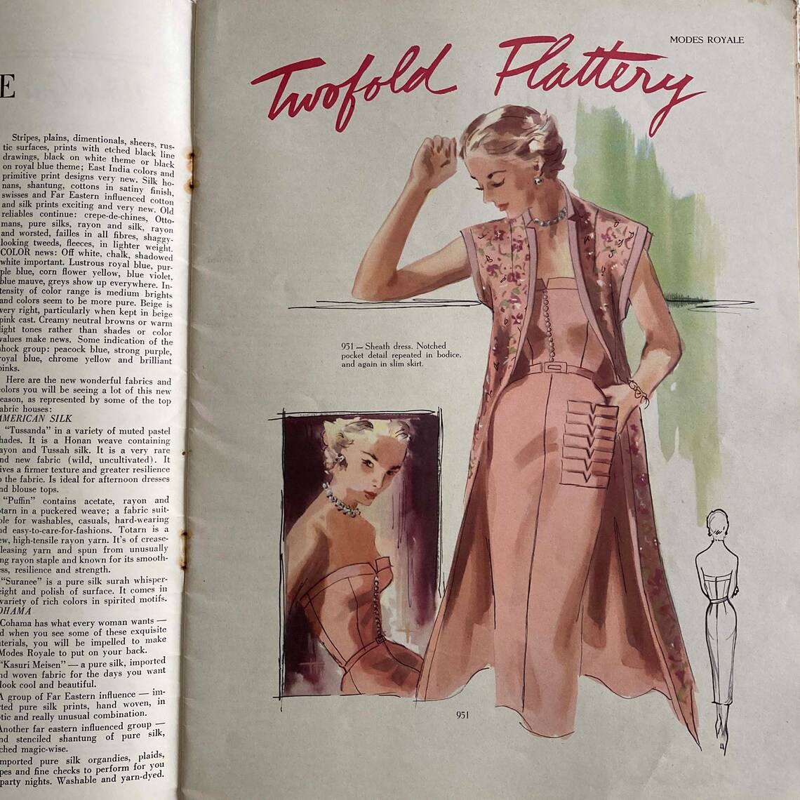 Modes Royale Pattern Book Spring Summer 1951 42 Pages - Etsy