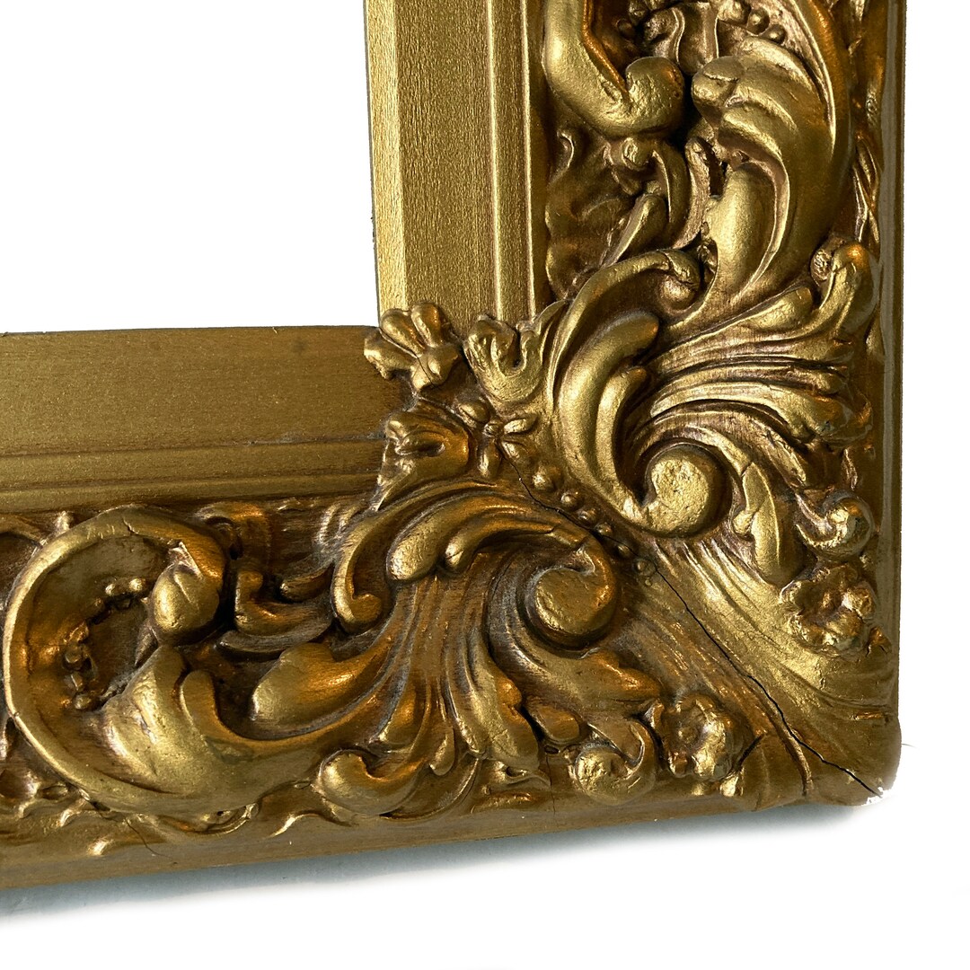 Wooden Closed Corner Gold Open Frame 3.25" Wide Molding for 20x16" - Etsy
