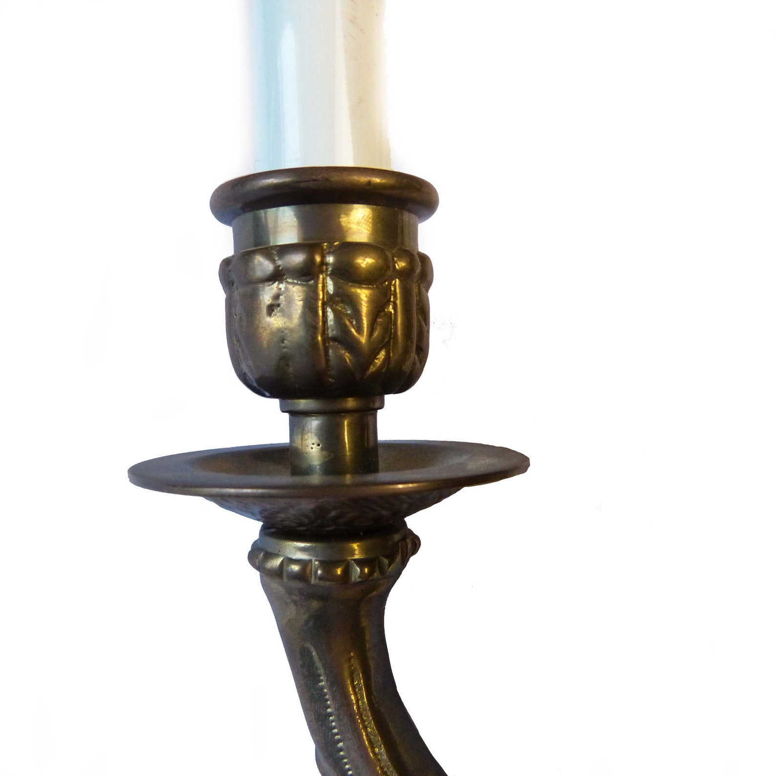 Flaming Torch Brass Wall Sconce 2 Lights Electric Wired Working - Etsy
