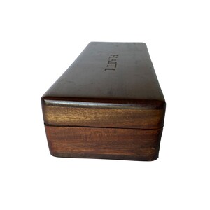 Wooden Box From Haiti Satin Finish Divided Interior - Etsy