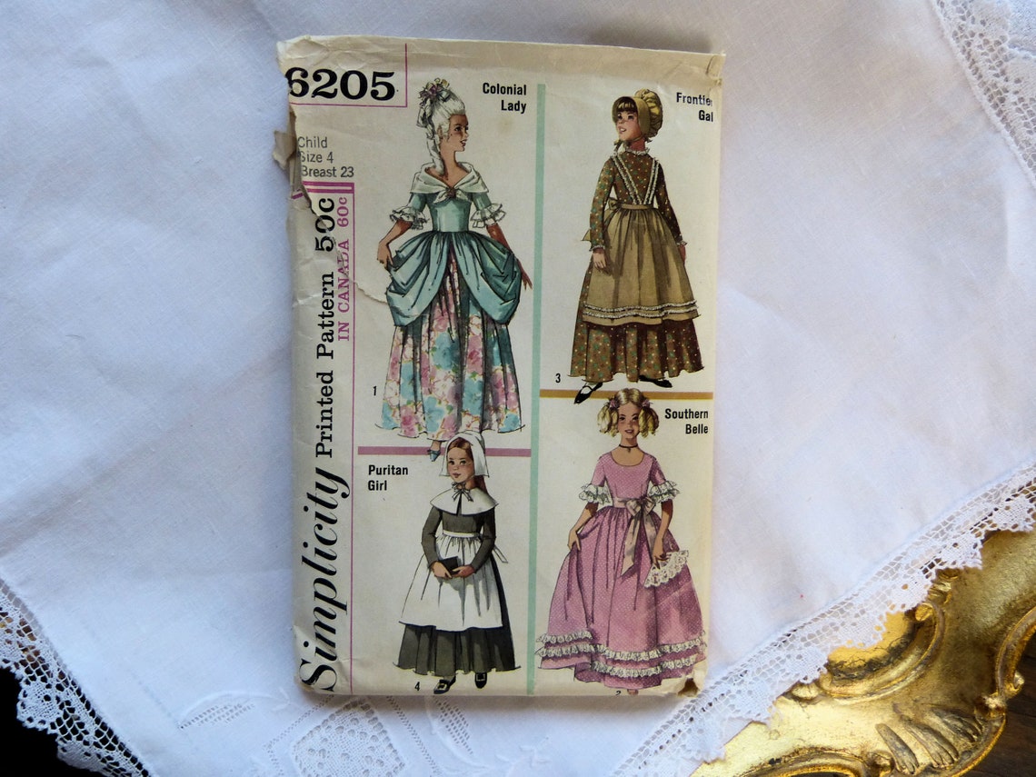 Simplicity 6205 Vintage Sewing Pattern Child Costume 1965 - Etsy