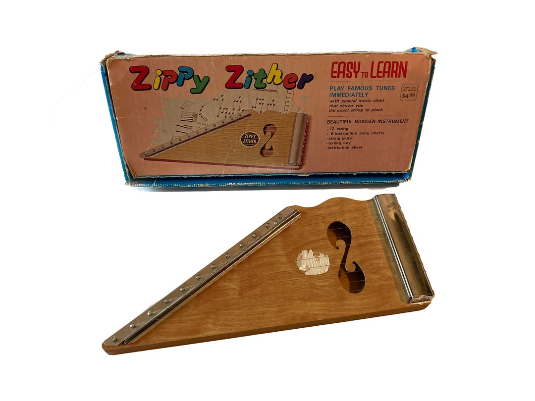 Woolworth Zippy Zither Easy to Learn Musical Instrument 12 - Etsy