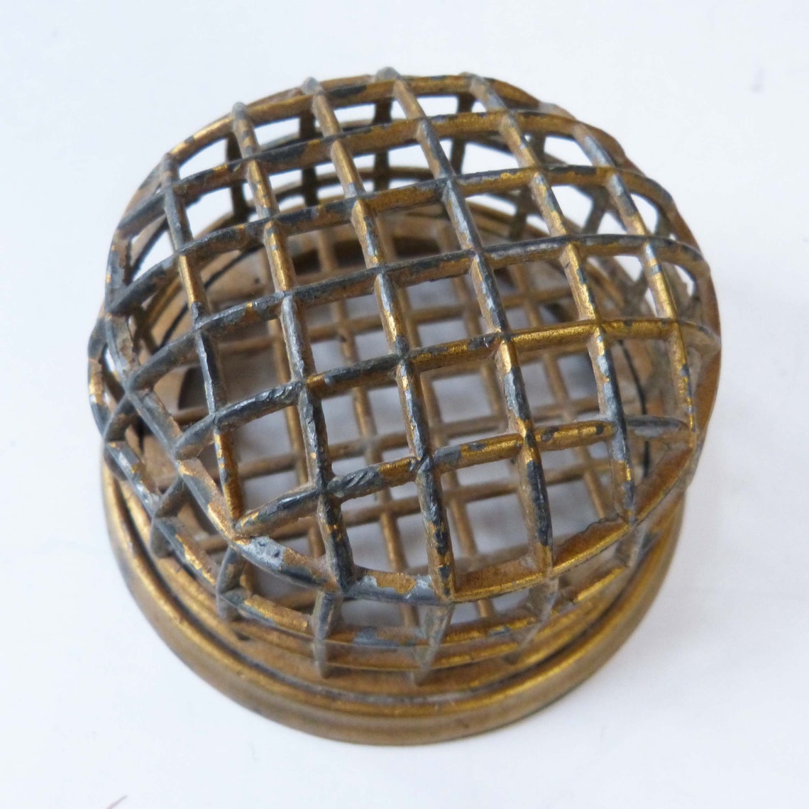 Heavy Gold Metal Flower Frog Floralart Products | Etsy