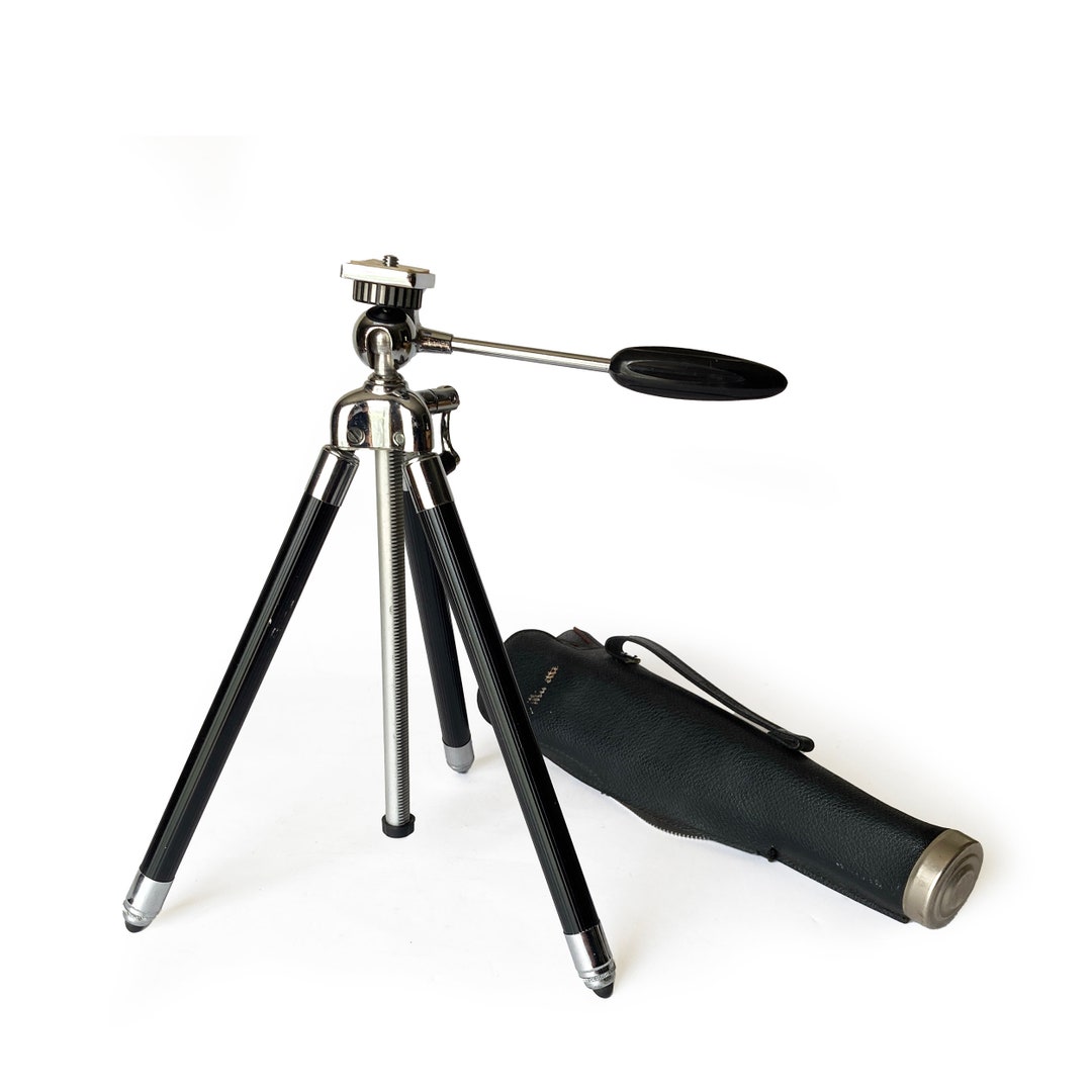 Minette Telescoping Camera Tripod Vintage Telescoping Legs in Faux ...