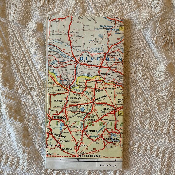 Globes & Maps Gregorys Road Map 220 New South Wales Austrailia 1989 ...