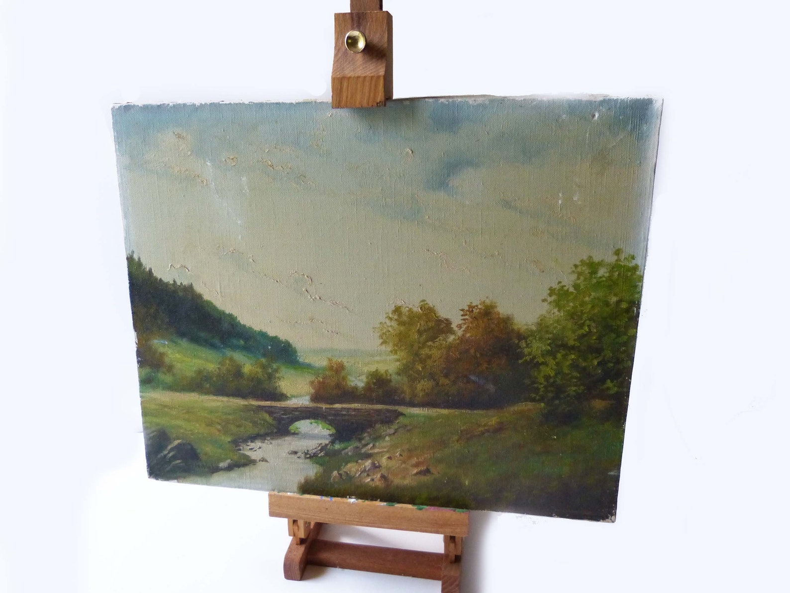 Herman Volz Landscape Oil Painting Antique Original Unframed | Etsy