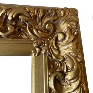 Wooden Closed Corner Gold Open Frame 3.25" Wide Molding for 20x16" - Etsy