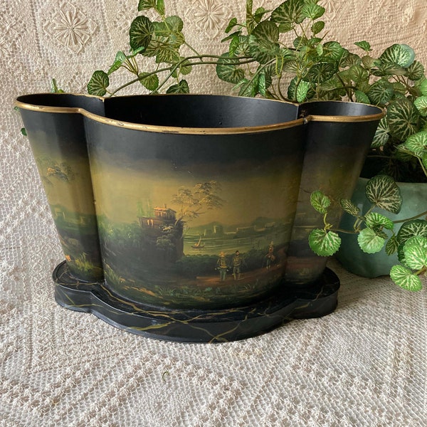 Tole Cachepot - Etsy