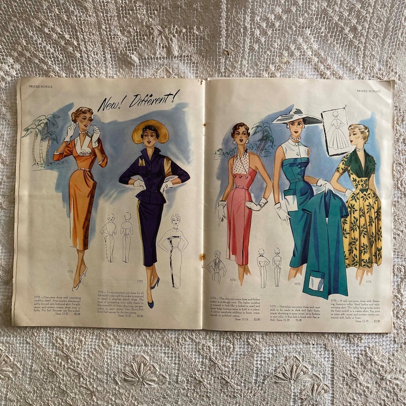 Modes Royale Pattern Book Spring Summer 1953 42 Pages Vol X - Etsy