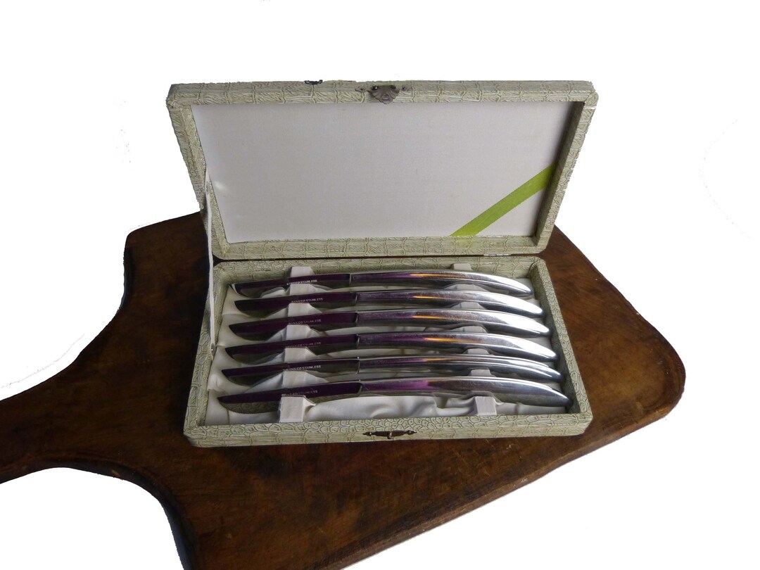 Boxed Set of 6 Gensco Cutlery Steak Stainless Steel Japan - Etsy