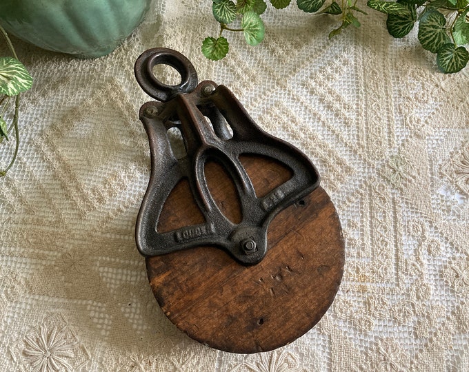 Louden A23 Barn Pulley Cast Iron & Wood Tool - Etsy