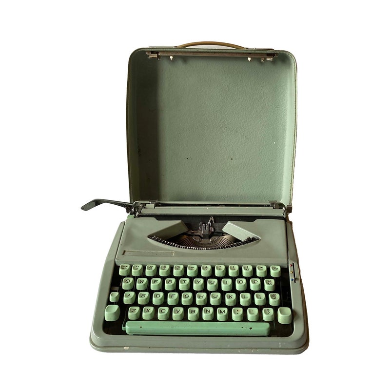 Green Typewriter - Etsy