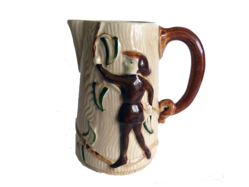 L Batlin & Sons Jack and the Beanstalk Pitcher Brown Tones | Etsy