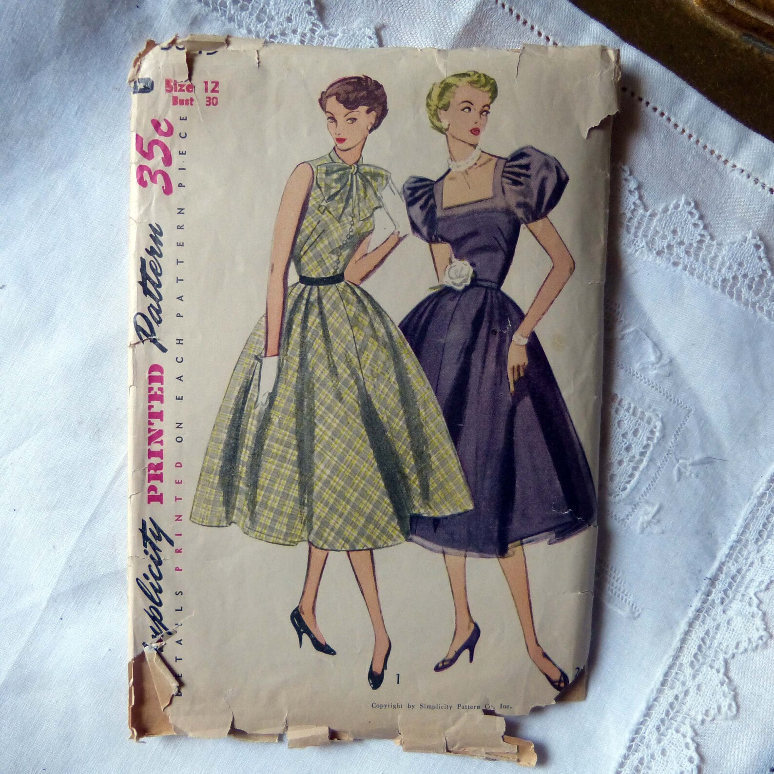 Simplicity 3845 Vintage Sewing Pattern Misses' One-piece - Etsy
