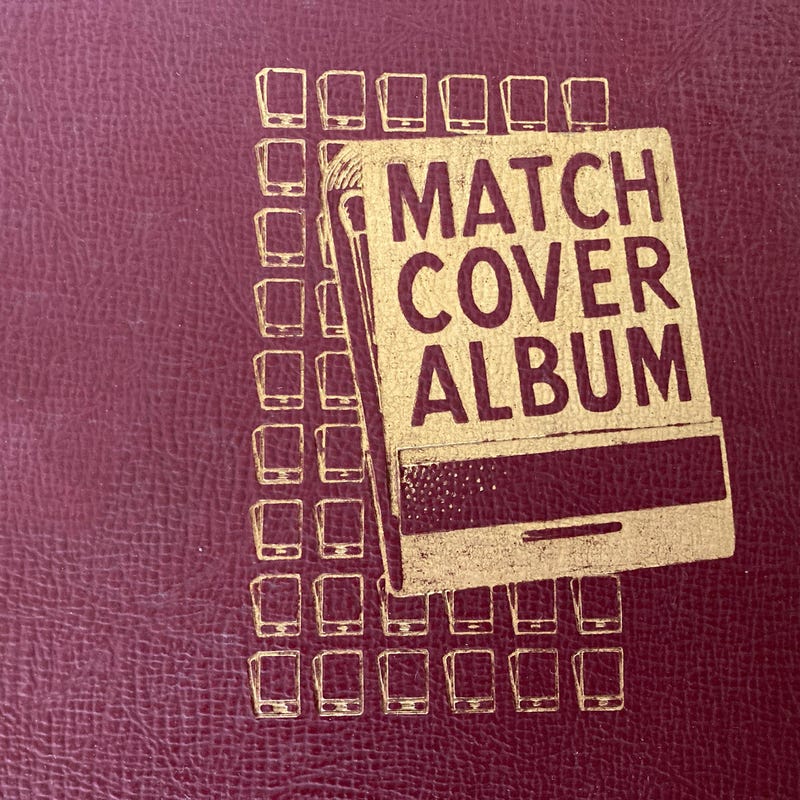 Book Cover Matchbox - Etsy