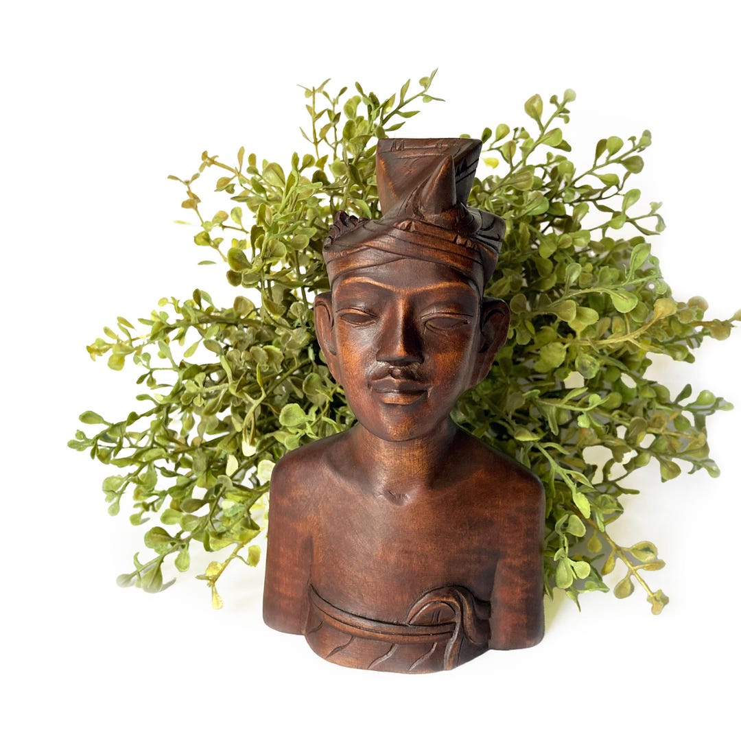 Beautifully Carved Exotic Wood Man in Tribal Dress - Etsy