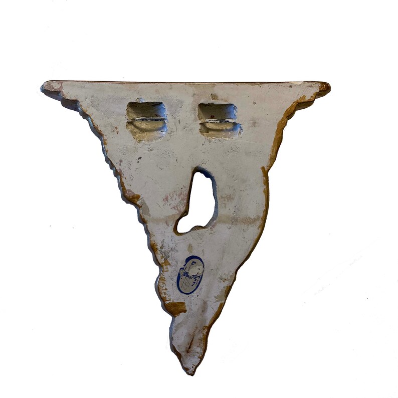 Plaster Scrolling Acanthus Wall Sconce Shelf Gold Finish - Etsy