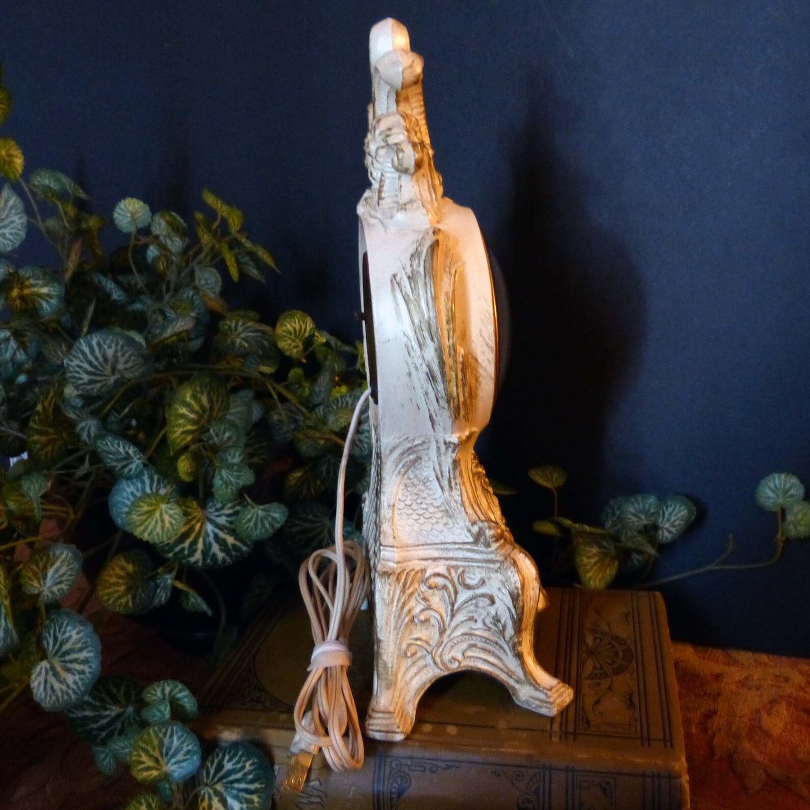 United Clock Corp Model 82 French White & Gold Electric Mantel | Etsy