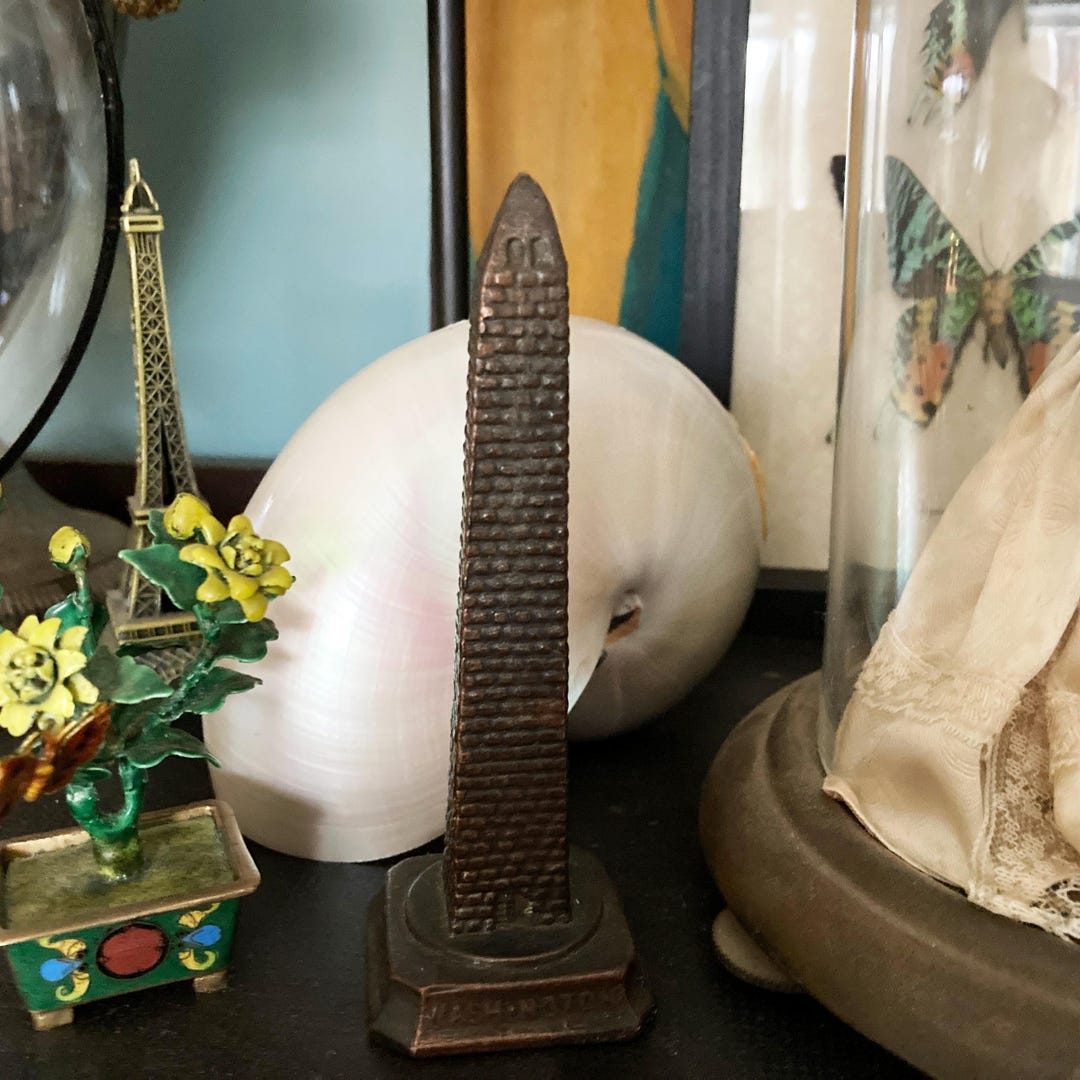 Miniature Washington Monument Statue Cast Copper Vintage Souvenir - Etsy