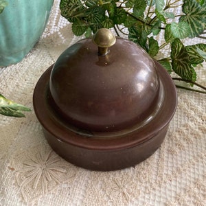 Large Metal Powder Box With Tight Fitting Lid Bronze Finish - Etsy