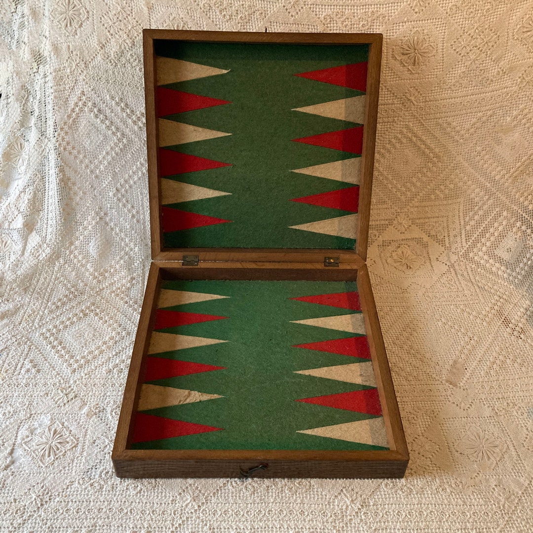 Wooden Oak Game Box Chess Checkers Backgammon Box Only - Etsy