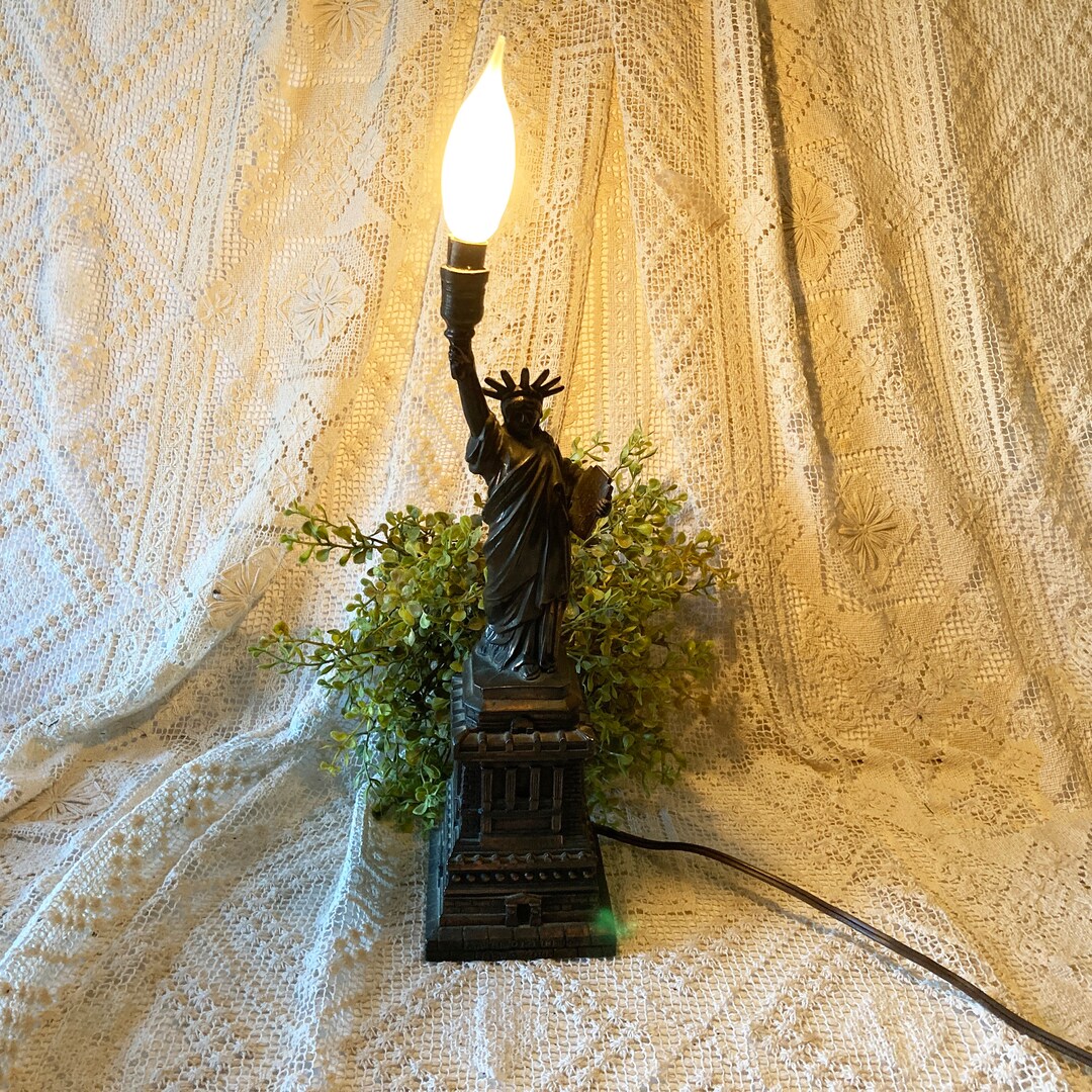 Statue of Liberty Table Lamp Bronzed Metal Vintage 1950s-60s - Etsy