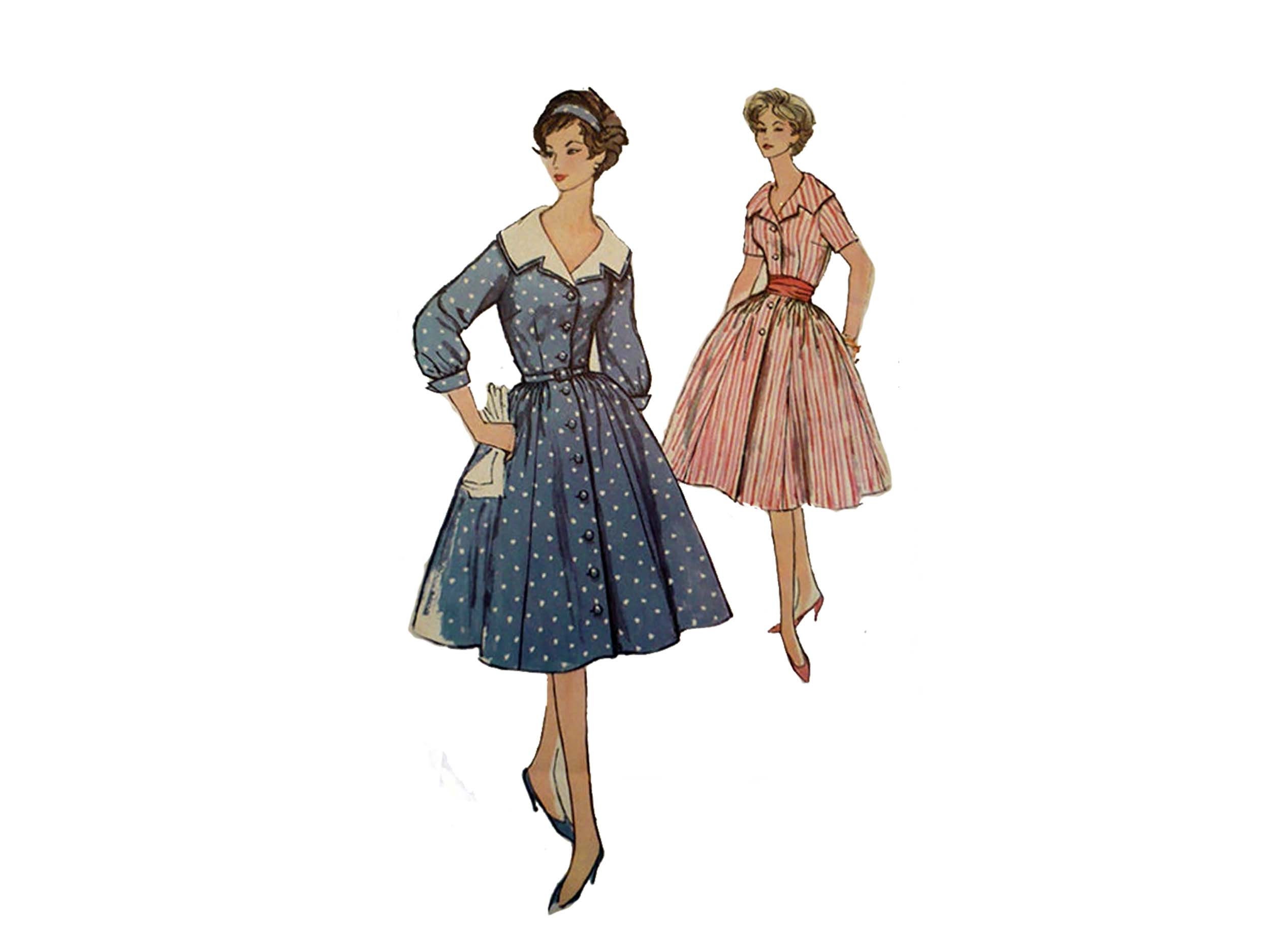 Simplicity 2906 Vintage Pattern Late 1950's Full Skirted | Etsy