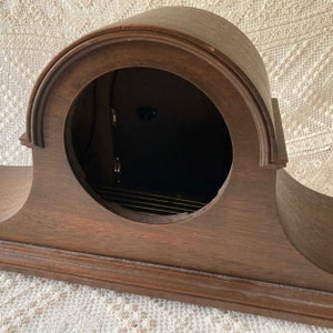 Large Empty Wooden Mantle Clock Case With Chimes - Etsy