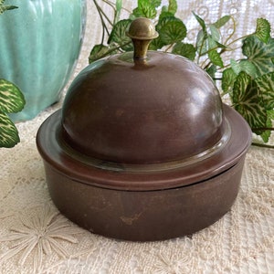 Large Metal Powder Box With Tight Fitting Lid Bronze Finish - Etsy