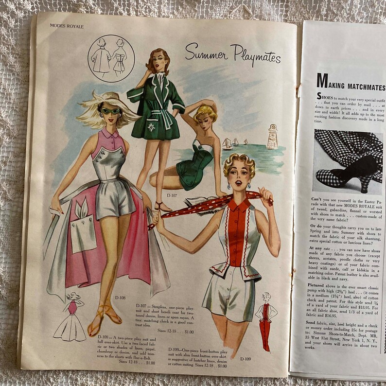 Modes Royale Pattern Book Spring Summer 1953 42 Pages Vol X - Etsy