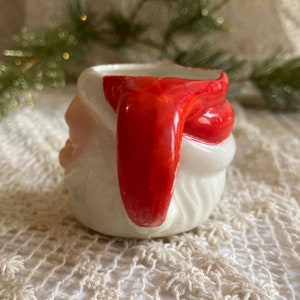 Miniature Ceramic Winking Santa Mug Vintage Christmas - Etsy