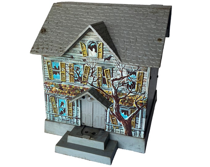 Brumberger Lithographed Tin Haunted Mansion Disneyland 1969 Battery ...