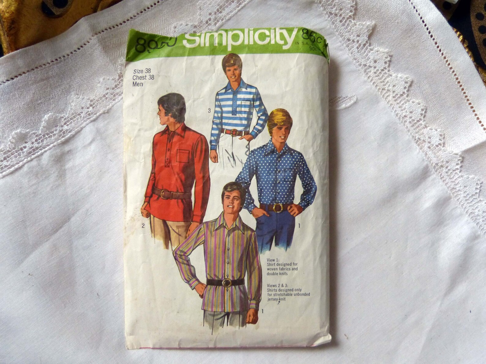 Simplicity 8950 Vintage Sewing Pattern Men's Mod Shirt | Etsy