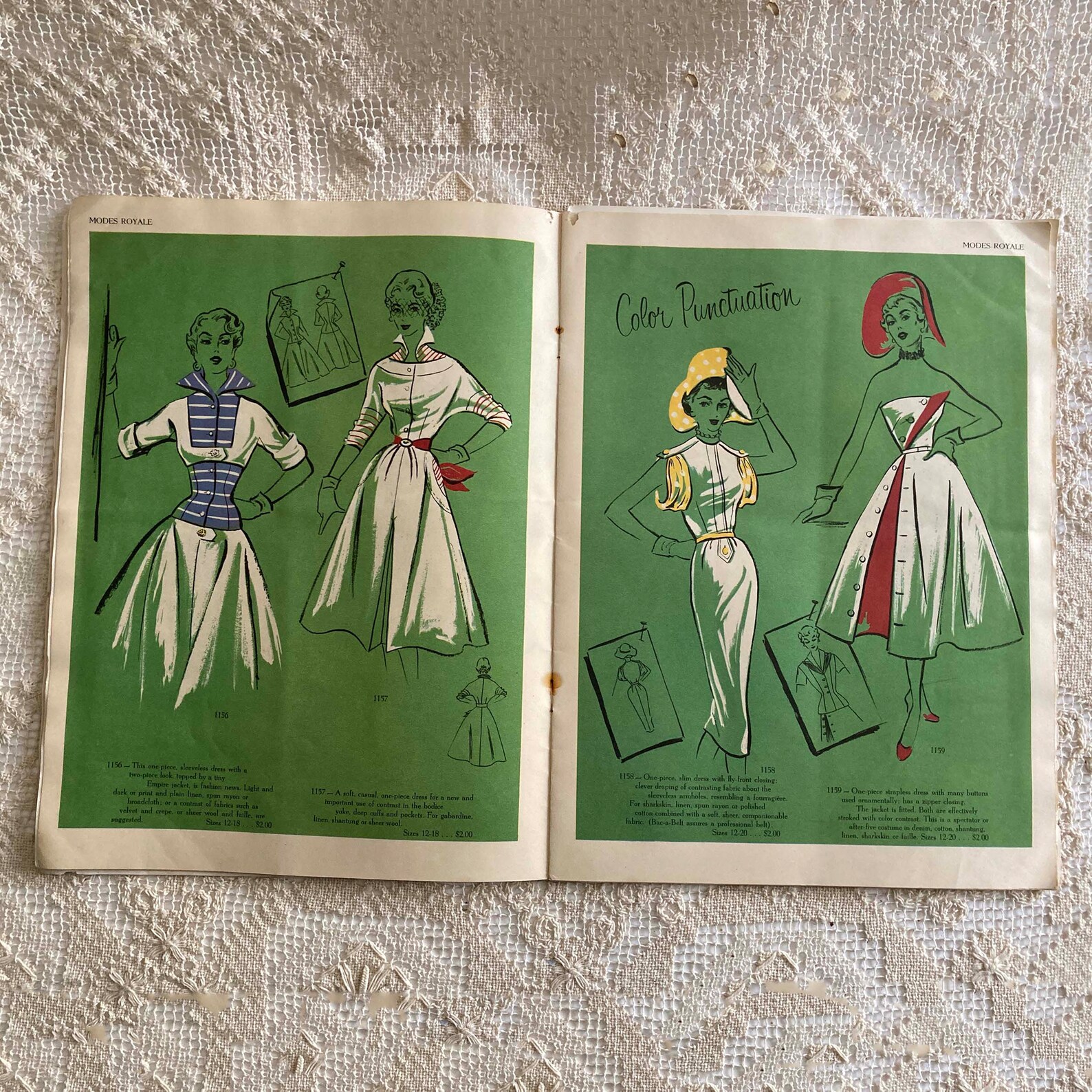 Modes Royale Pattern Book Spring Summer 1953 42 Pages Vol X - Etsy