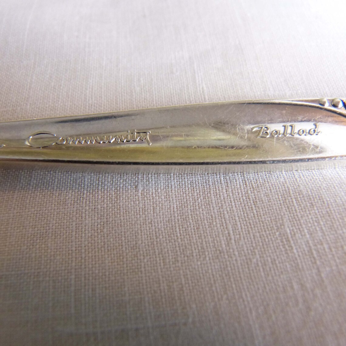 Community Ballad Pattern Silver Plate Cutlery Salad / Dessert - Etsy