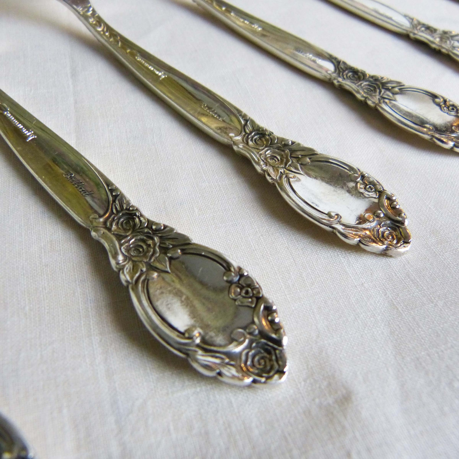 Community Ballad Pattern Silver Plate Cutlery Salad / Dessert - Etsy
