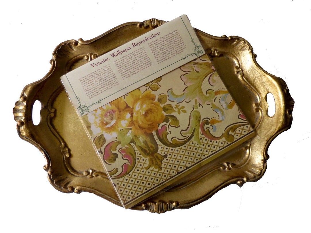 The Evergreen Press Victorian Wallpaper Gift Wrap Package of 3 Sheets ...