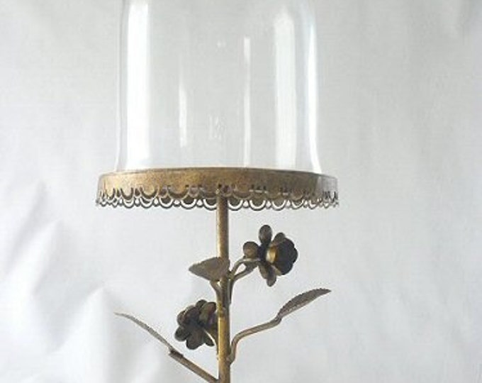 Glass Dome Metal Pastry Stand Cloche Bell Jar With Bird - Etsy