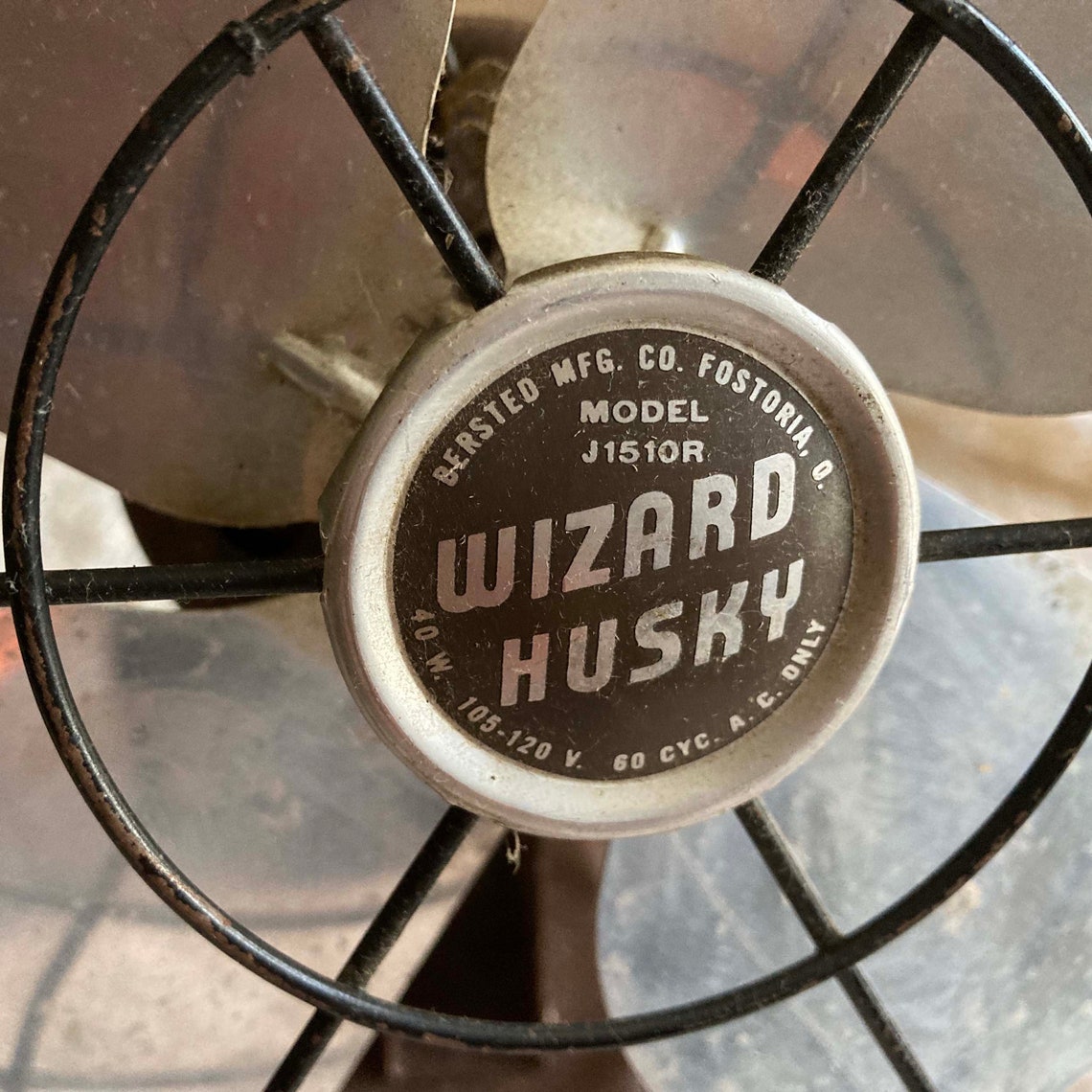 Wizard Husky Small Electric Brown 9 Fan Bersted Mfg. Co. - Etsy