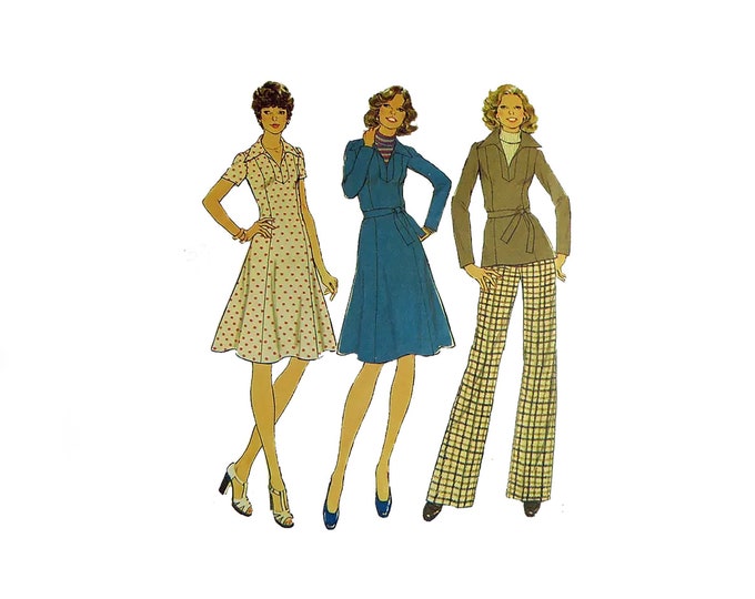 Vogue 9149 Sewing Pattern Very Easy Vogue Dress 1975 Size 10 - Etsy