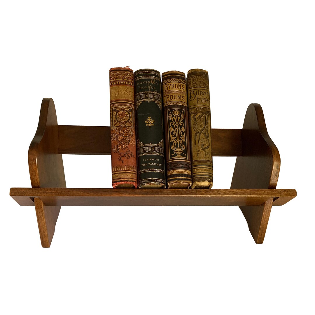Wooden Book Rack Desktop Shelf Storage Freestanding - Etsy