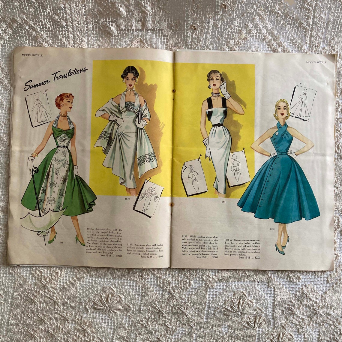 Modes Royale Pattern Book Spring Summer 1953 42 Pages Vol X - Etsy